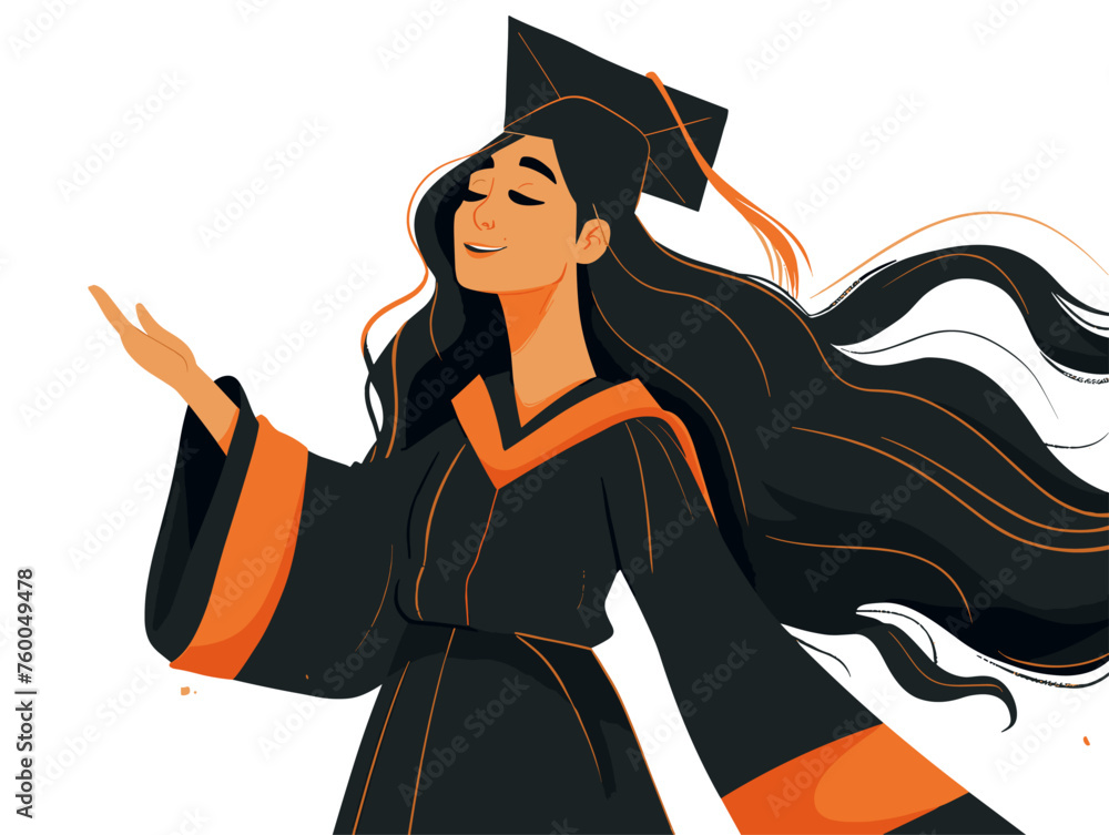 A valedictorian delivers a heartfelt speech reflecting on their journey ...