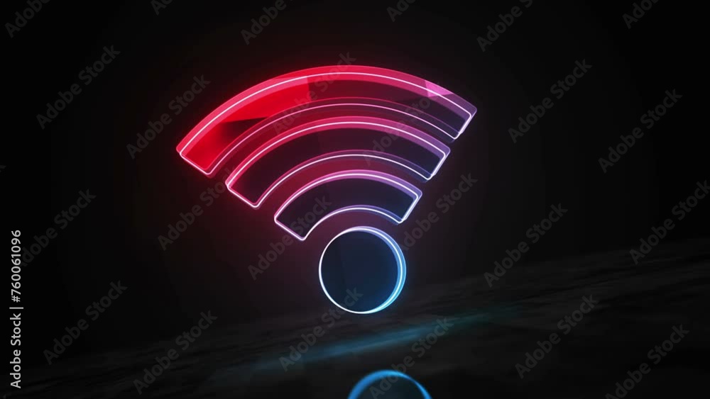 WiFi wireless mobile connection and internet hotspot symbol digital ...