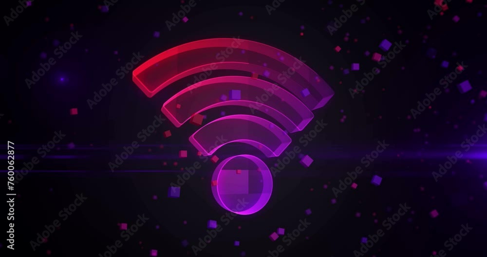 WiFi wireless mobile connection and internet hotspot symbol digital ...