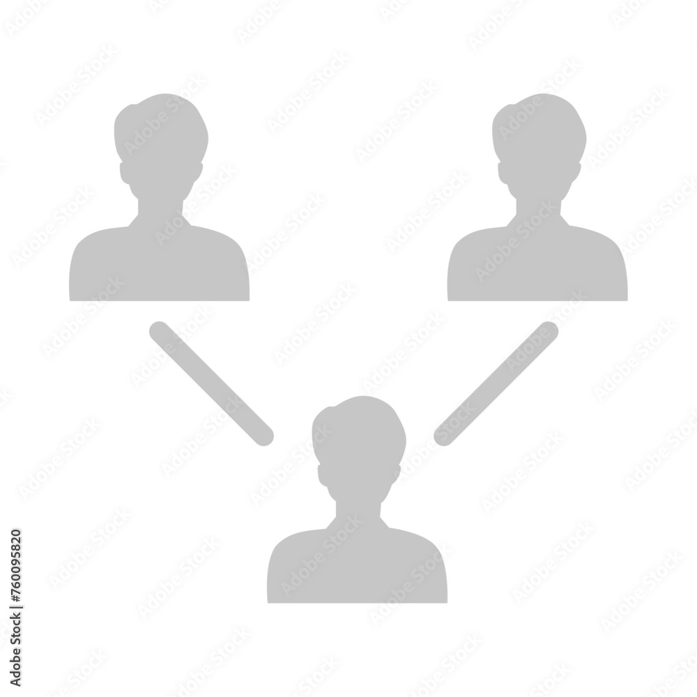 Vector flat illustration in grayscale. Avatar, user profile, person ...