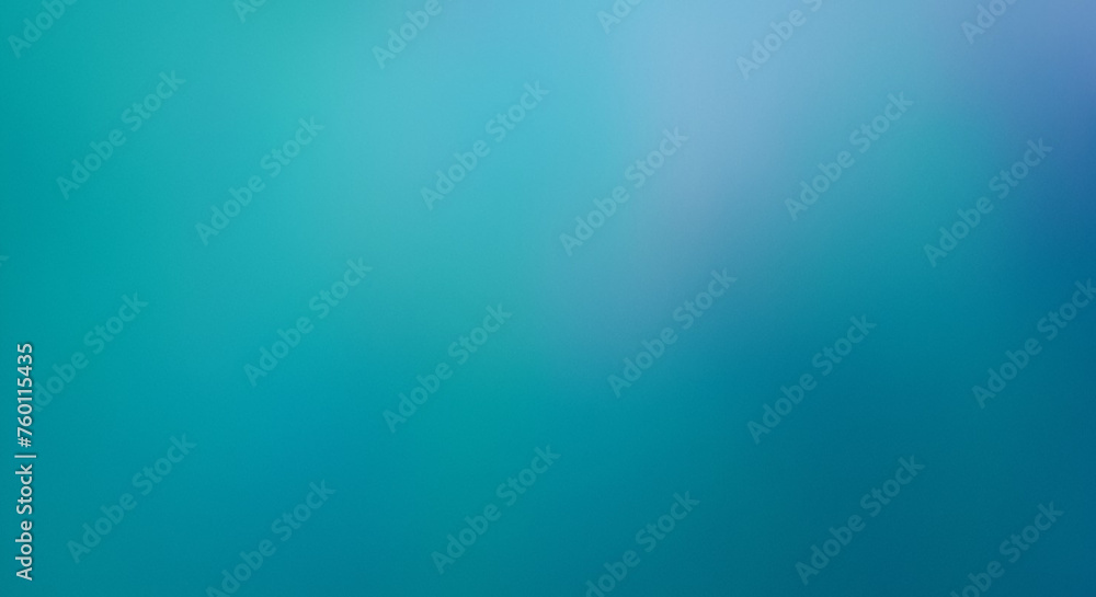 Abstract teal blue gradient background. Blurred turquoise water ...