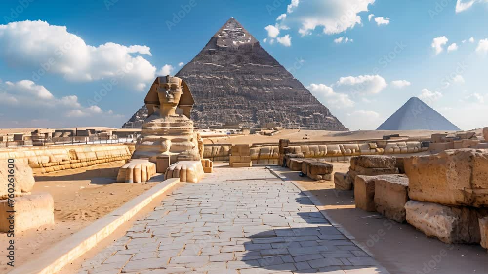 Vidéo Stock 4K HD video clips The Great Sphinx is a giant 4,500-year ...