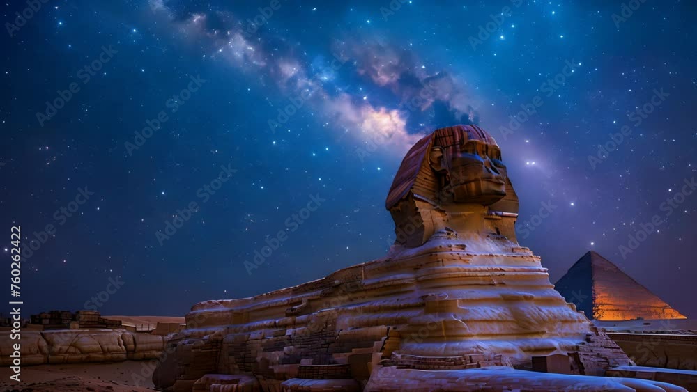 4K HD video clips The Great Sphinx is a giant 4,500-year-old limestone ...