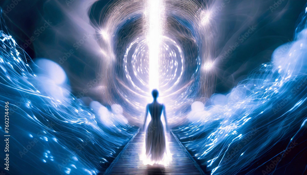 Woman as vessels of spiritual energy.A divine spark, born from the ...