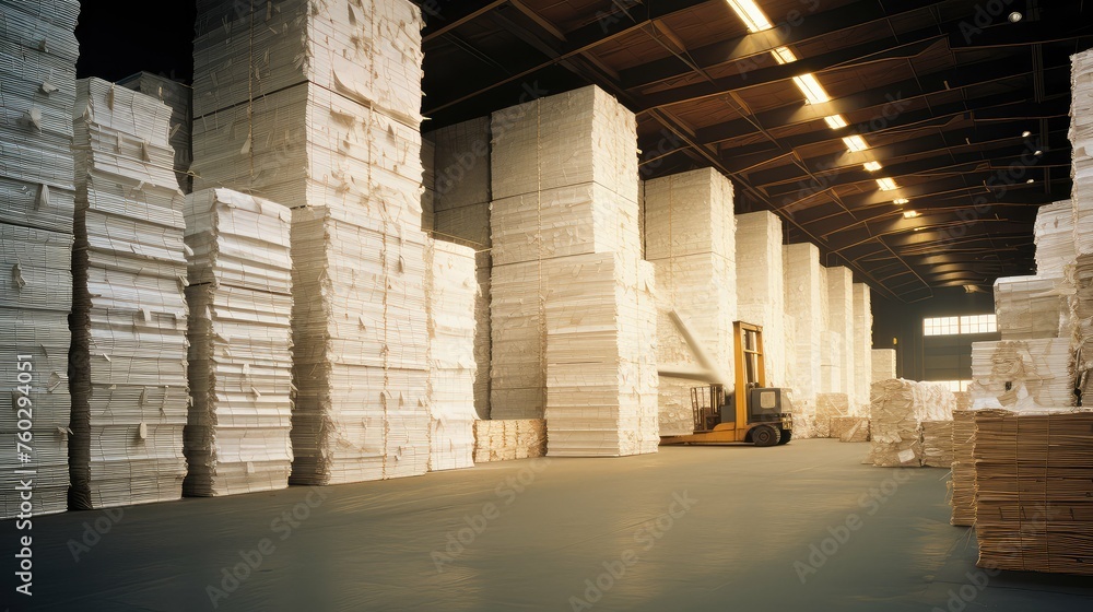 production source paper mill illustration recycling sustainability ...