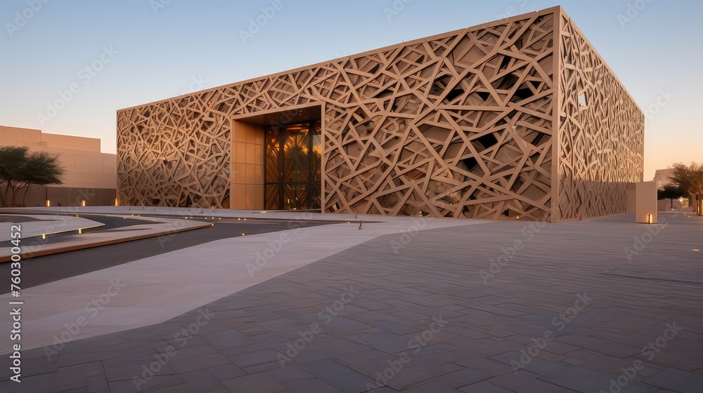 culture uae museum building illustration design heritage, exhibition ...
