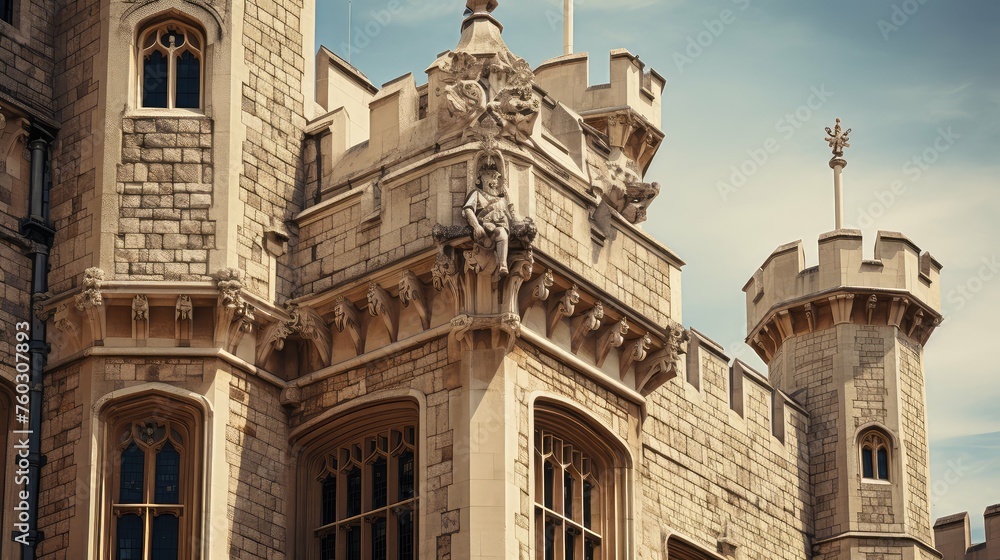 residence windsor castle building illustration history architecture ...