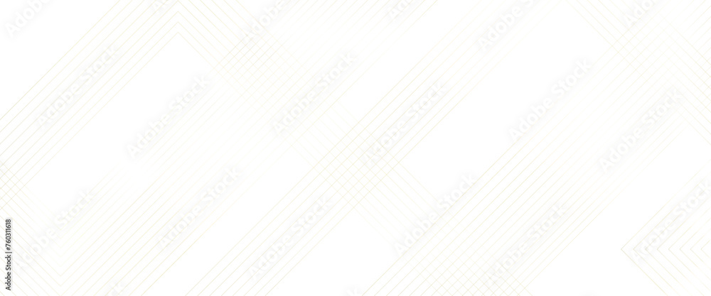 Vector white transparent background with square gold line shapes, gold ...