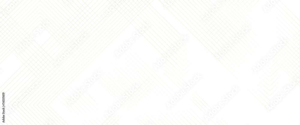 Vector white transparent background with square gold line shapes, gold ...