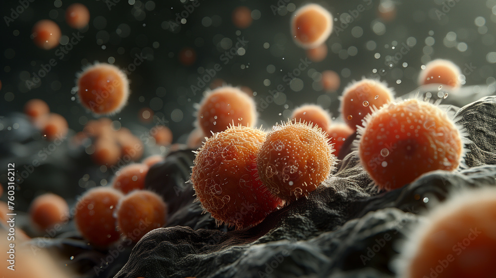 Neisseria gonorrhoeae . Microscopic view of gonococcus bacterial cell ...