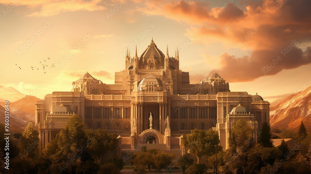 knowledge ancient library building illustration wisdom columns, marble ...