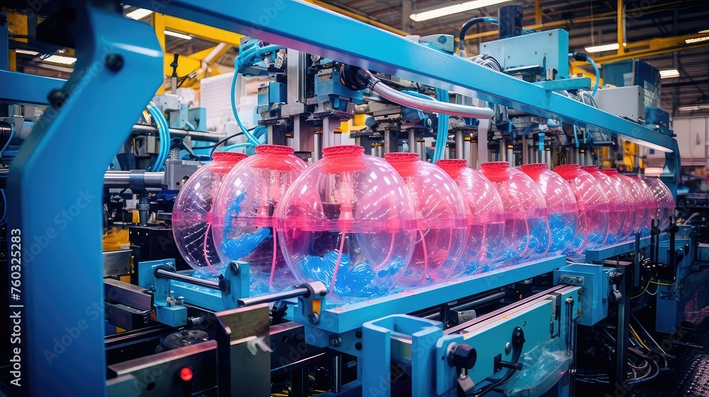 blow production plastic manufacturing illustration thermoforming ...