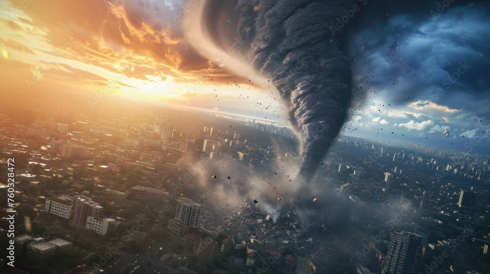 Capture the destructive force of nature with this striking drone photo ...