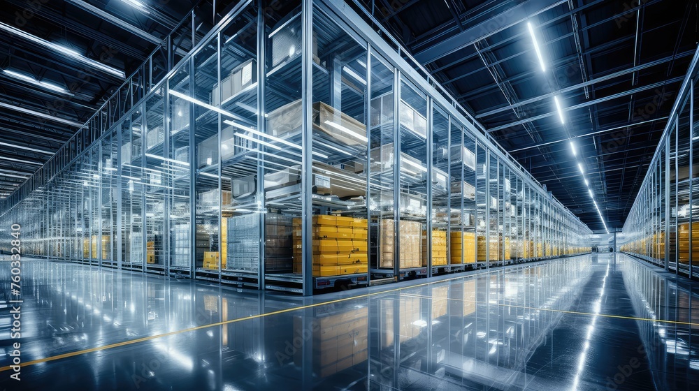 logistics storage warehouse building illustration distribution ...