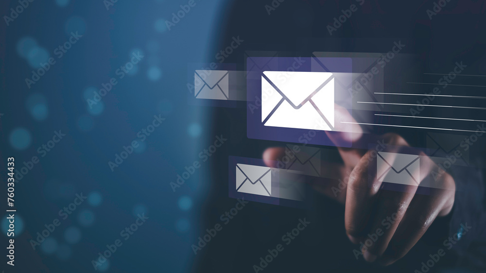 Sending direct email to customer for business concept. Online ...