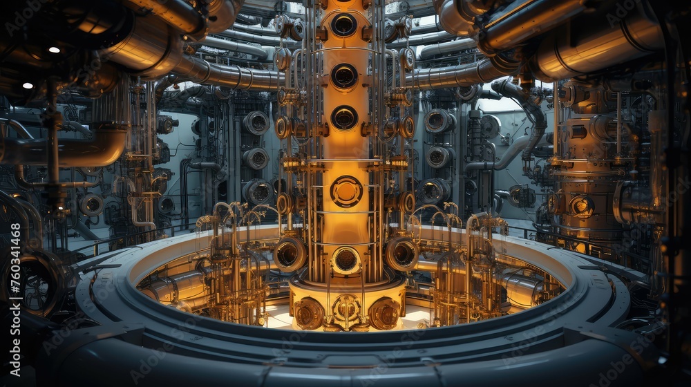 process machine chemical plant illustration automation reactor, control ...