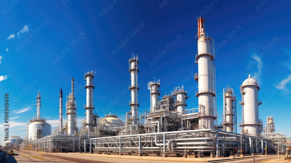 equipment refinery chemical plant illustration industry petro, catalyst ...