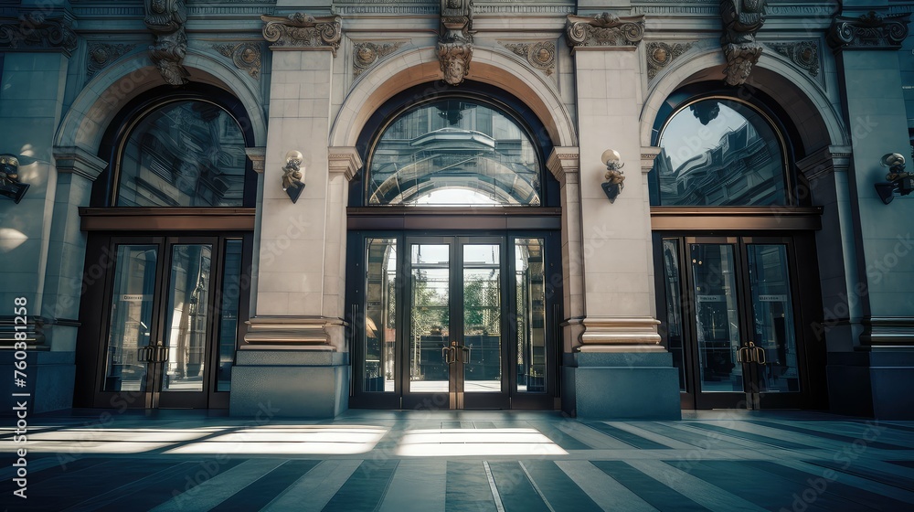 business financial office building illustration wealth assets, real ...