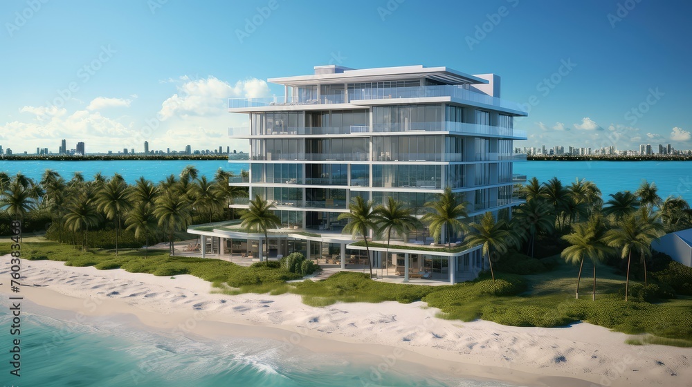 amenities compound condominium building illustration rooftop penthouse ...