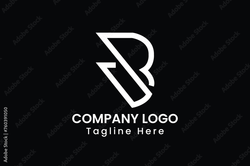 letter b and r logo, letter b and i logo, logomark, brandmark Stock ...