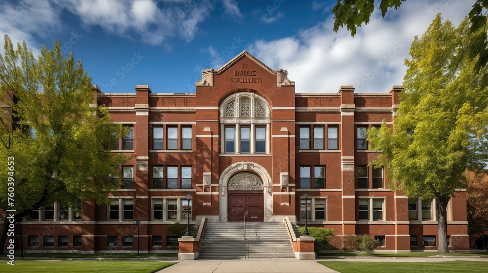 teachers elementary school building illustration classroom library ...