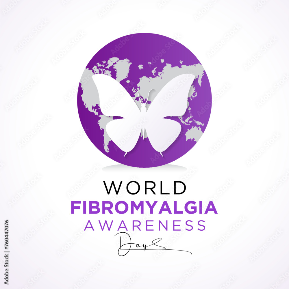 International Fibromyalgia Awareness Day, May 12. Vector illustration ...