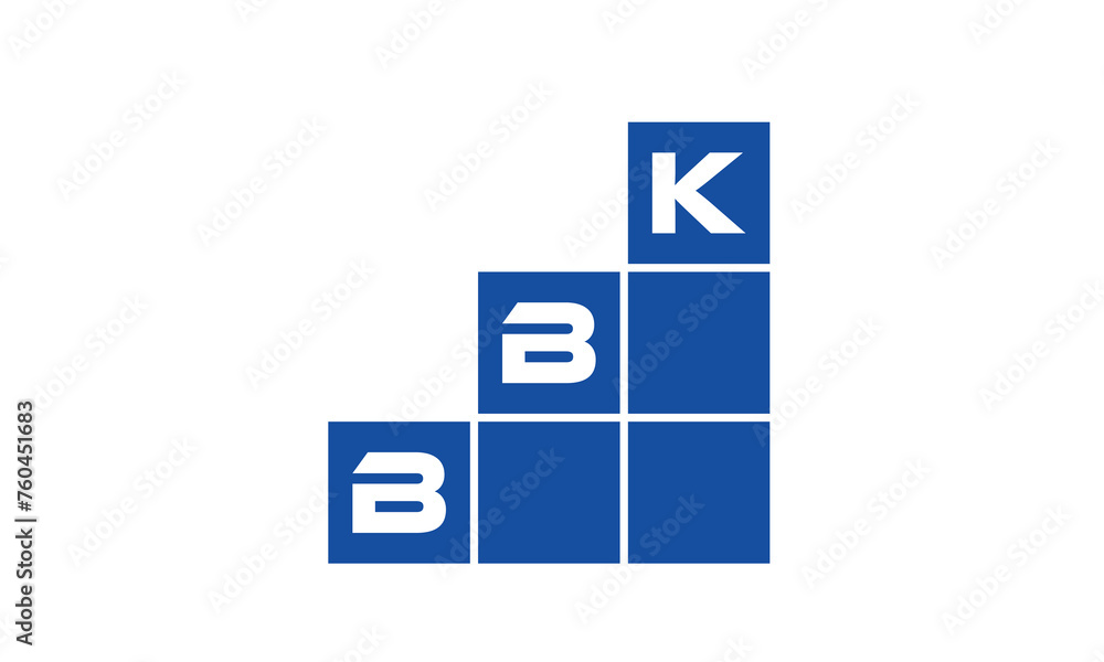 BBK initial letter financial logo design vector template. economics ...