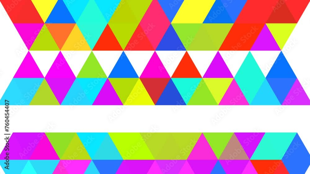 Background rainbow triangle. Modern abstract art design with liquid ...
