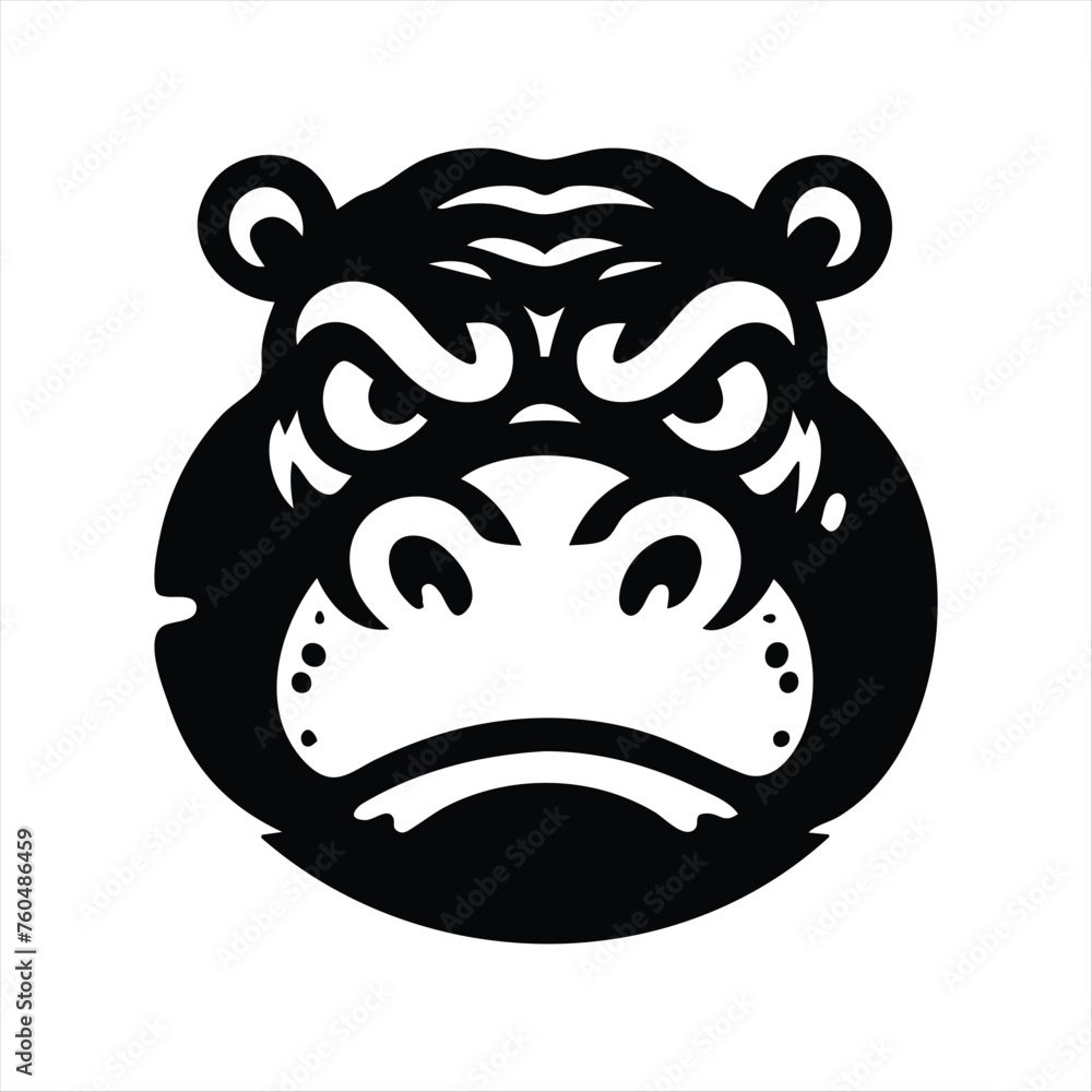 hippopotamus, hippo logo, dangerous animals, various emblem for your ...