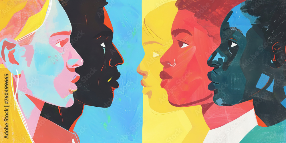 Bridging the Divide: A Journey to Racial Understanding in America Stock ...