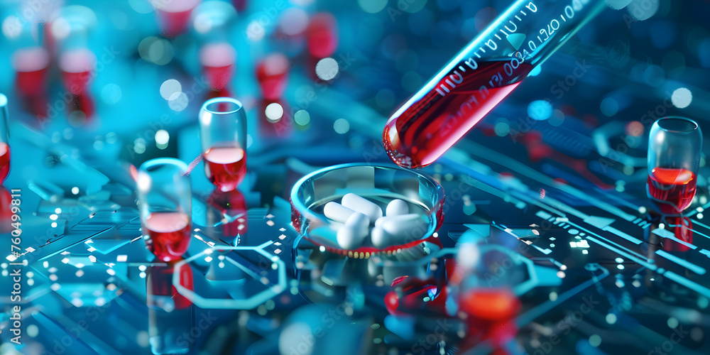 Scientists with Research Vials and Blood Cells ,Scientists Examining ... Scientists with Research Vials and Blood Cells ,Scientists Examining ...