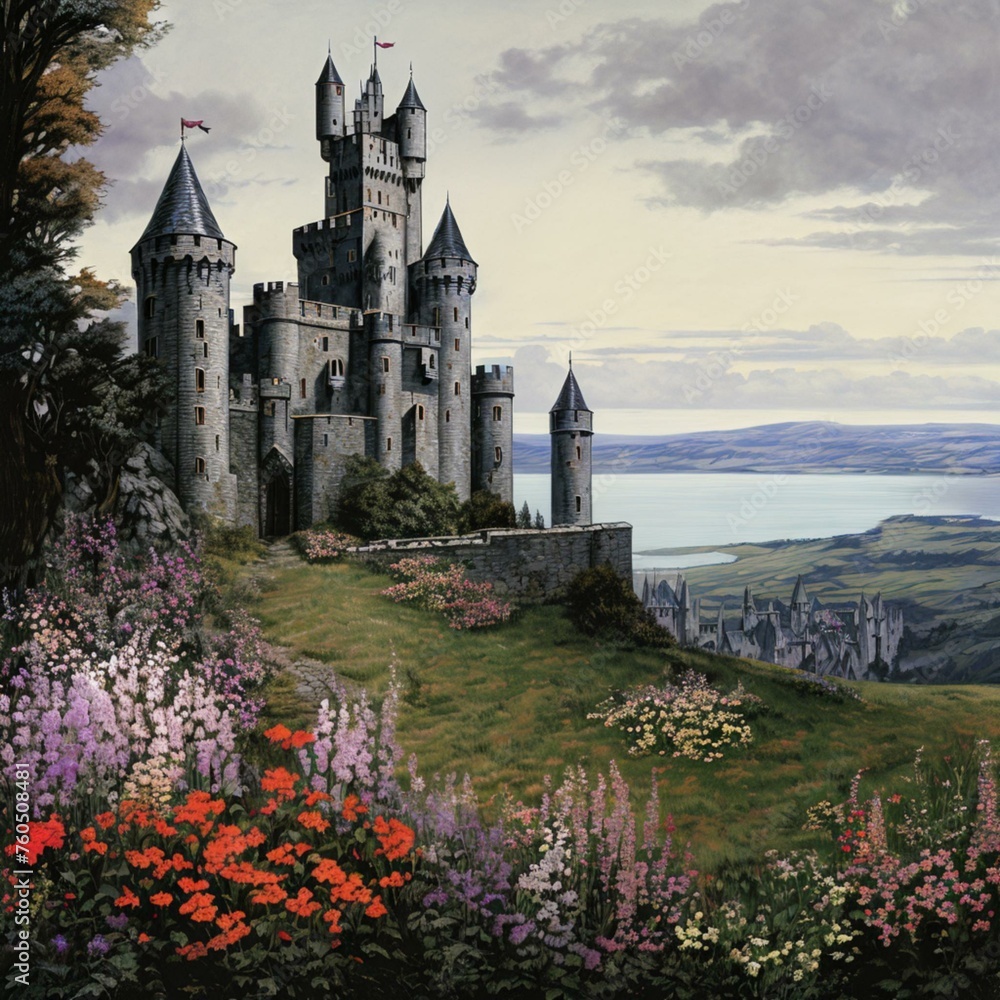 ภาพประกอบสต็อก The verses describe the natural beauty surrounding ...