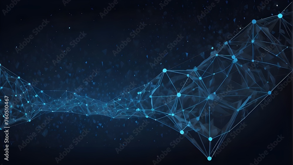 Abstract network backdrop with dots and lines. Tech mesh is a concept ...