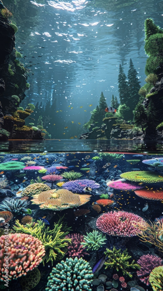 Biomimicry in terraforming new planets, using Earth's coral reefs as ...