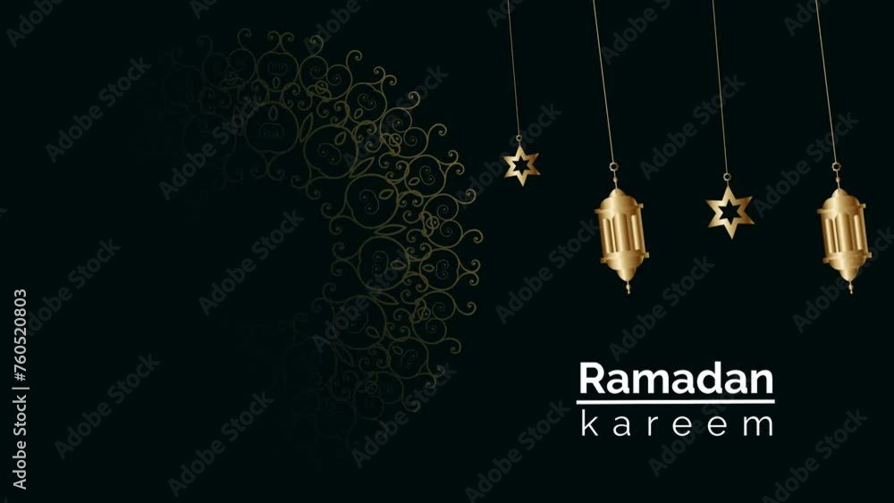 Ramadan holy month celebrations in the Muslim . Animated arabesque ...