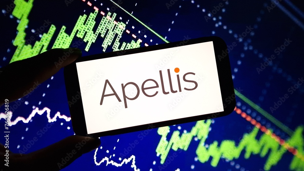 Konskie, Poland - March 16, 2024: Apellis Pharmaceuticals company logo ...