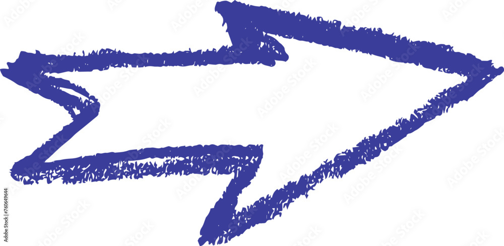 doodle effect arrow collection. crayon texture pencil effect. arrow ...