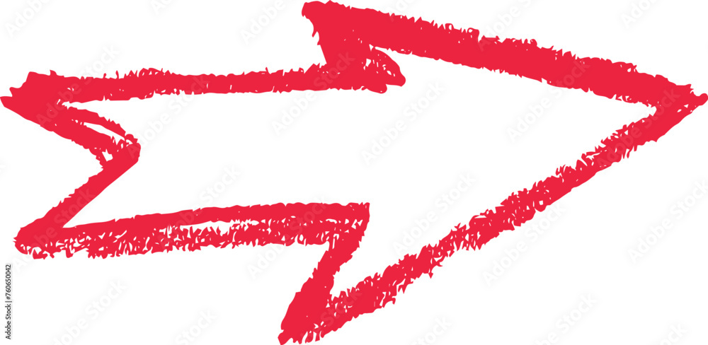 Vecteur Stock doodle effect arrow collection. crayon texture pencil ...