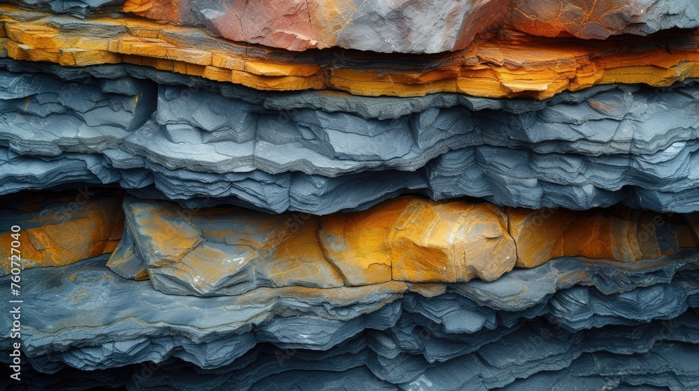 Through a macro lens, a dramatic rock formation is unveiled ...