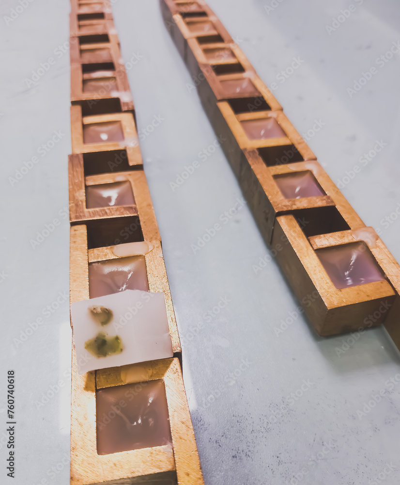 Histology paraffin embedded tissue block making at medical laboratory ...