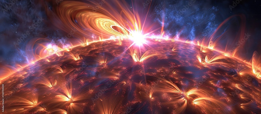 Solar Flare Eruption on an Alien Star: A Dazzling Display of Cosmic ...