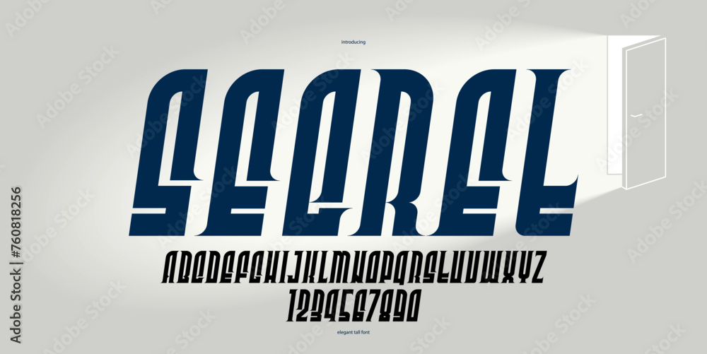 Classic serif vintage vector font for logos and emblems, elegant and ...