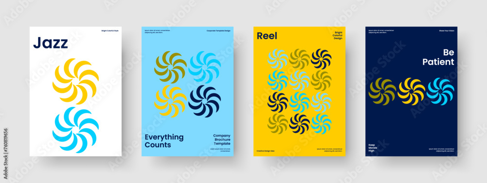 Creative Report Design. Abstract Book Cover Layout. Geometric ...