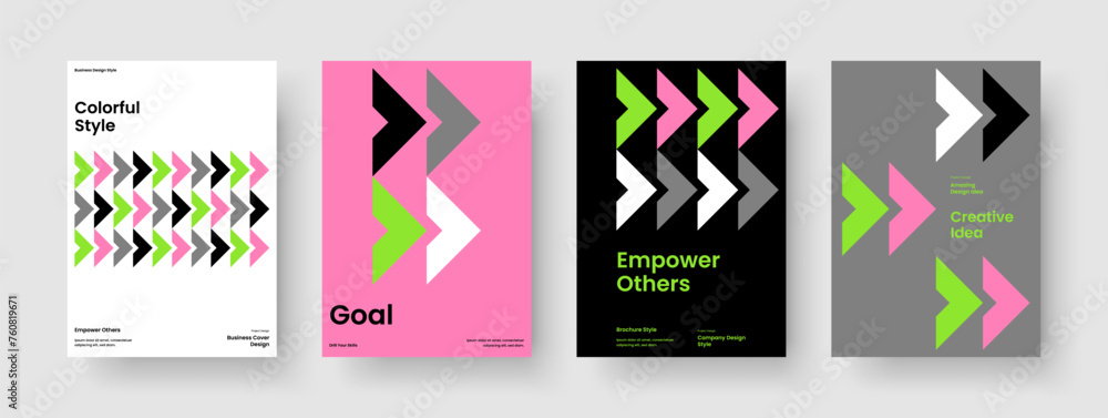 Geometric Flyer Design. Modern Poster Template. Isolated Brochure ...