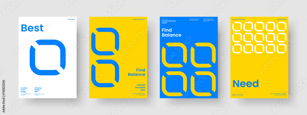 Geometric Book Cover Layout. Isolated Background Design. Modern Banner ...