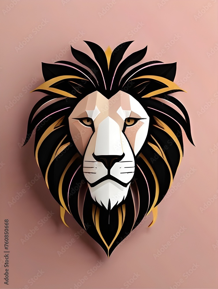 lion illustration, lion head vector, lion head logo, lion logo, lion ...