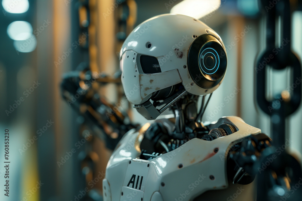 Artificial intelligence autonomy domination of AI in the world concept ...