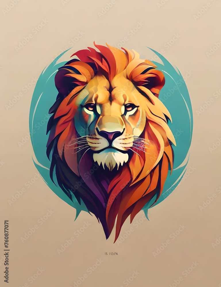 lion illustration, lion head vector, lion head logo, lion logo, lion ...