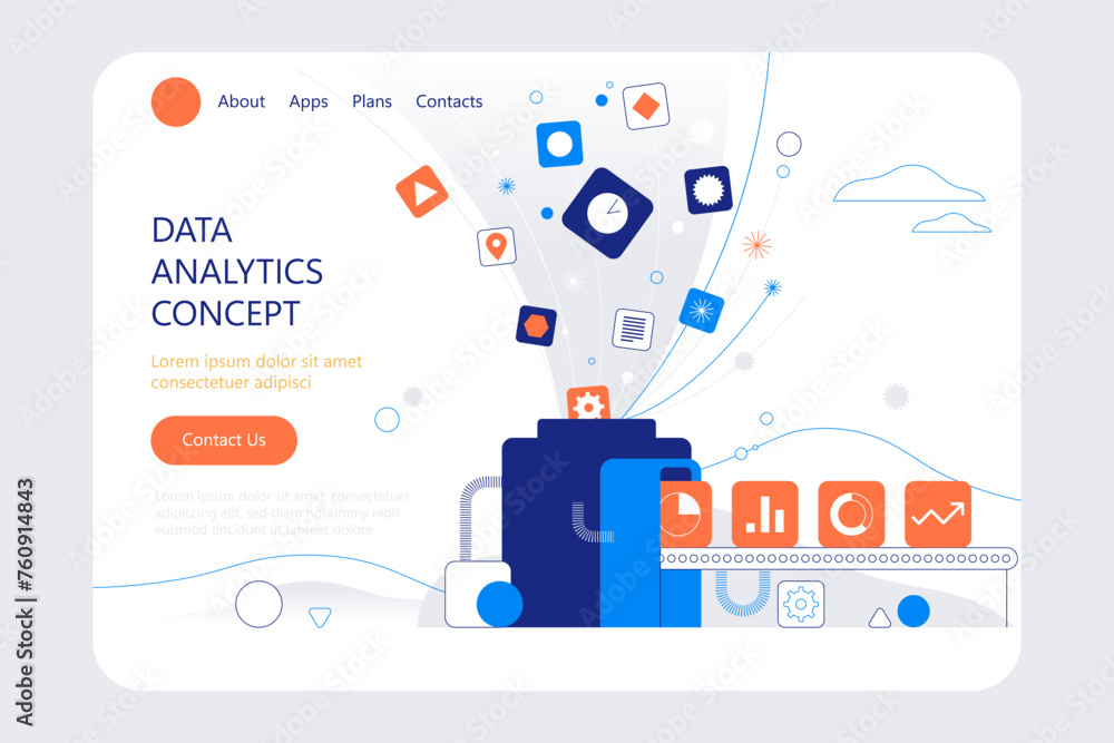 An idea of analytics. Depicting how raw data is processed to produce ...