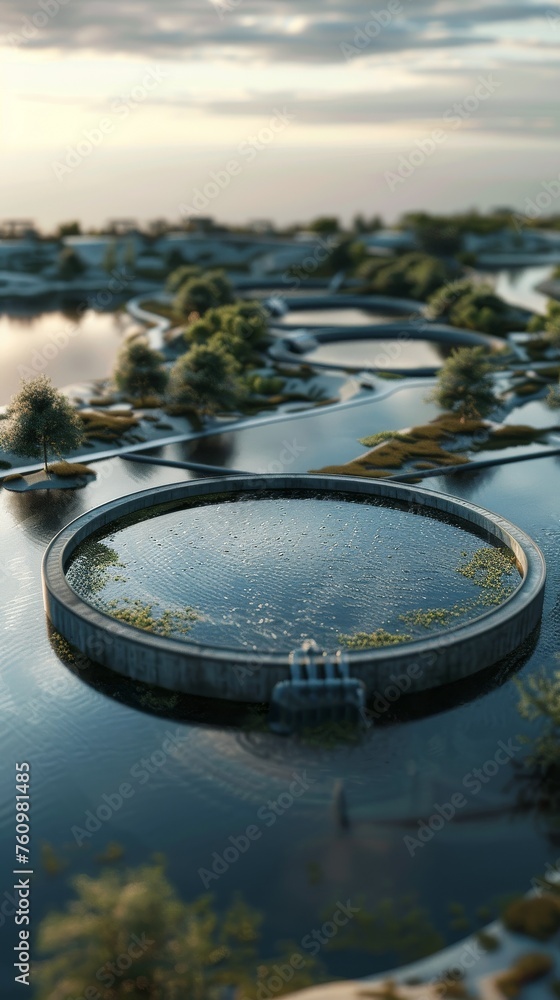 Blender 3D model of a community-led water resource project ...